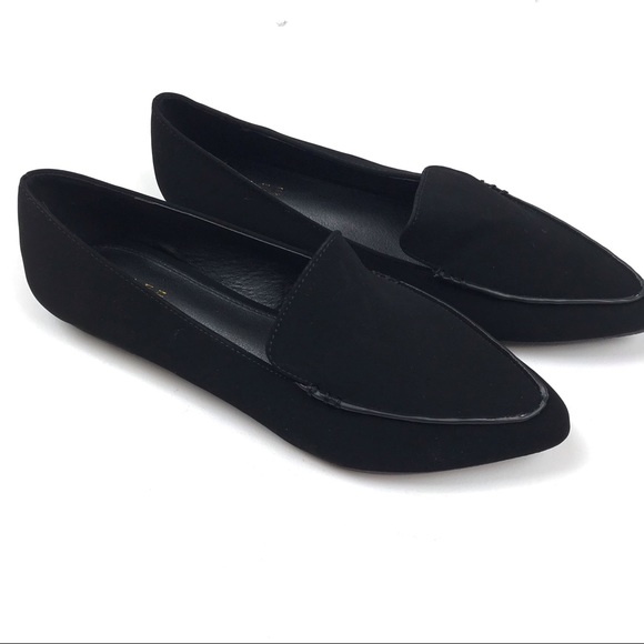 Shoes | Nib Black Suede Flats Sz 85 | Poshmark